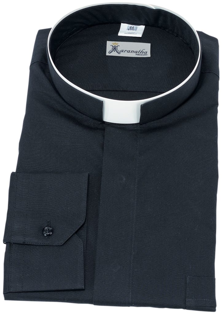 black Roman neck shirt art 4832NE | Maranathà - Liturgucal furnishings
